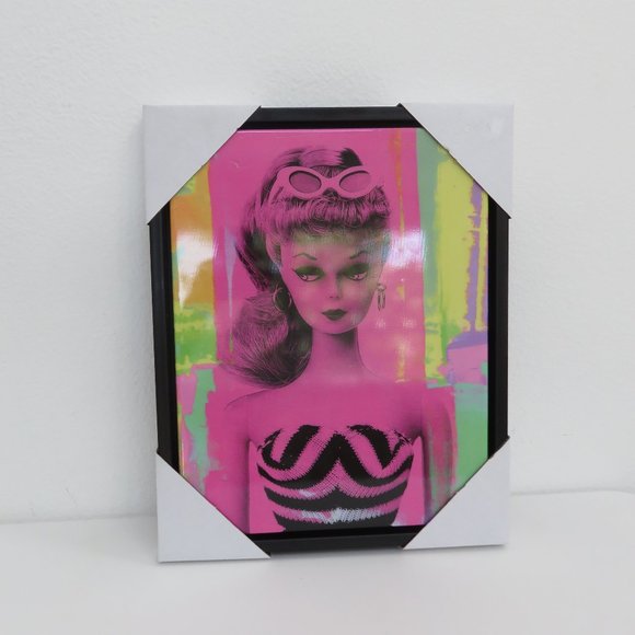 Barbie | Wall Decor | Vintage Print Barbie Picture Wall Art Frame ...